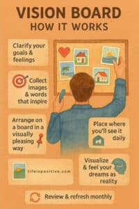 7 Steps to Run a Vision Board Session That Truly Works - Life is Positive